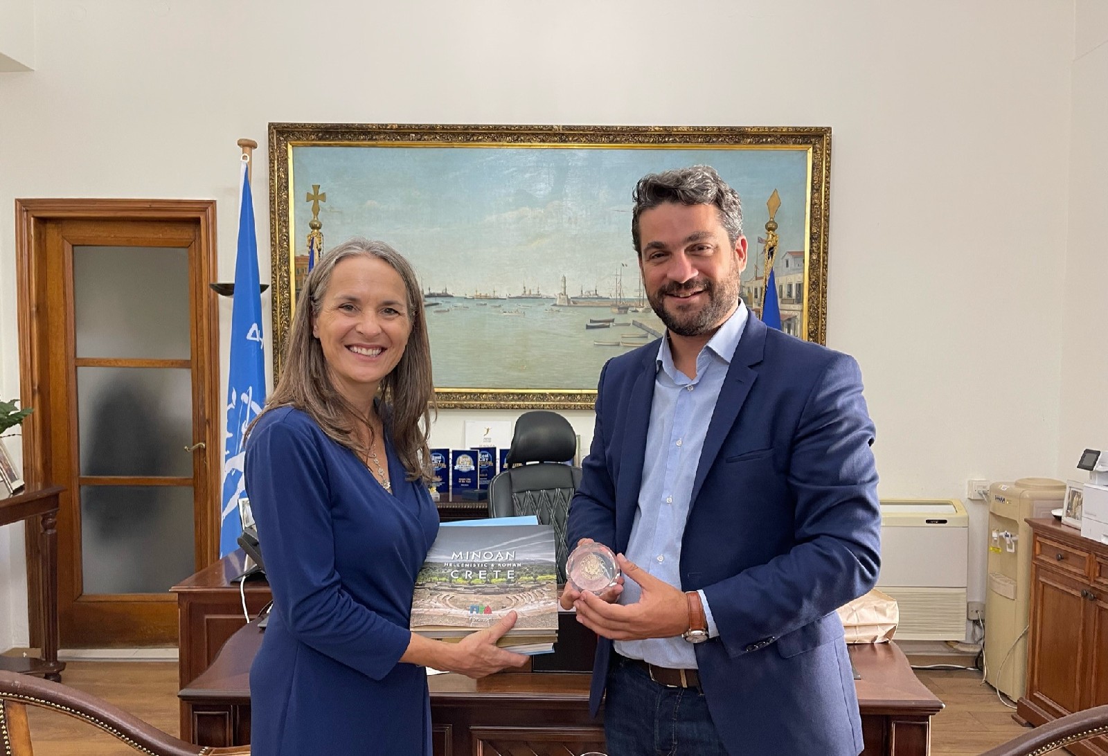 Ο Αντιπεριφερειάρχης, ο Δήμαρχος και ο Πρόεδρος του Επιμελητηρίου ...